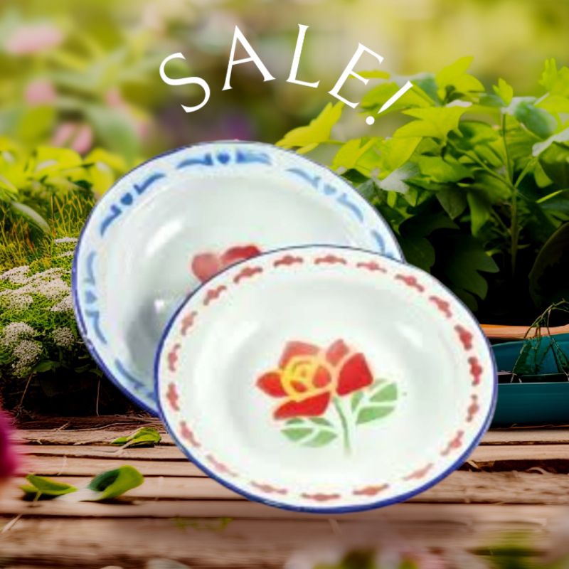 Jual Piring seng enamel estetik jadul klasik | Shopee Indonesia