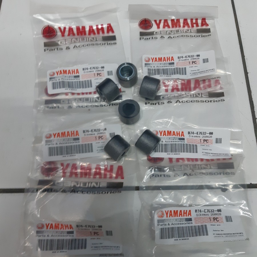 Jual Roller Weight 22 GR Yamaha XMax 250 B74-E7632-00 (1 SET/ 6 PCS) | Shopee Indonesia