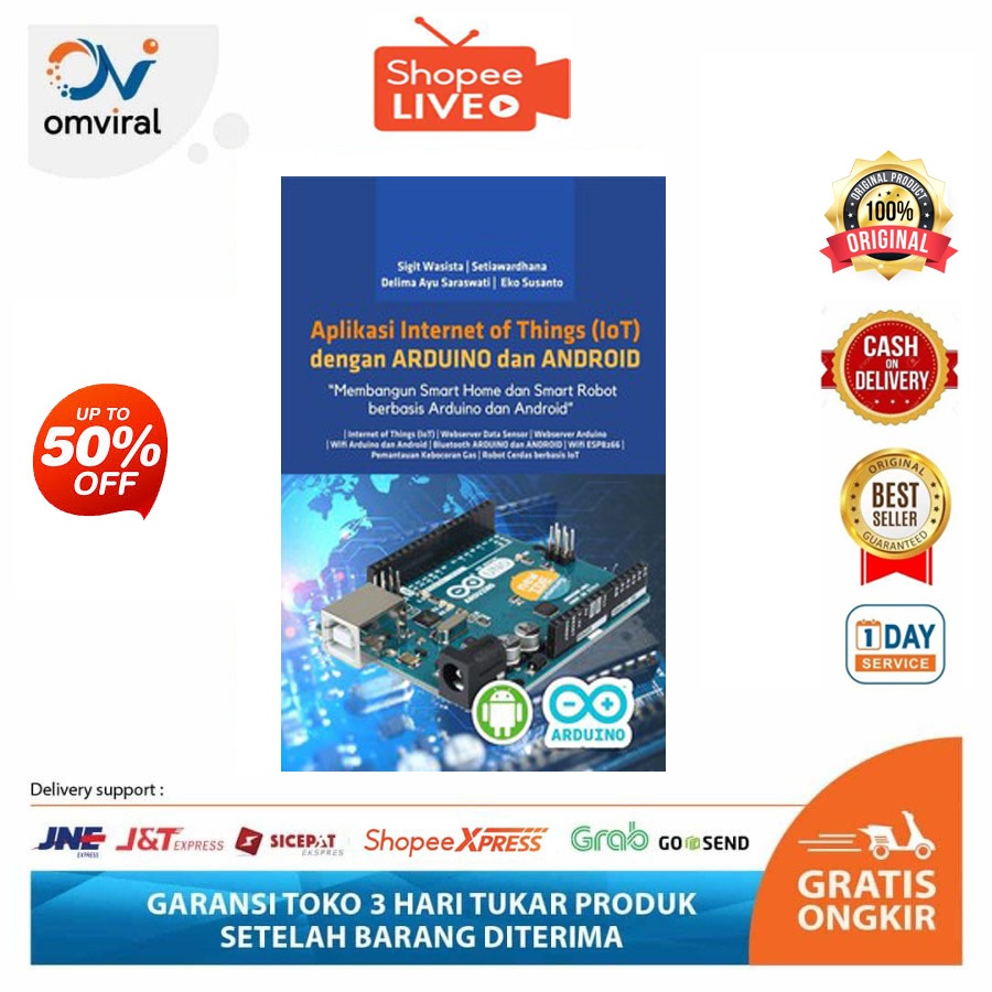 Jual Buku Aplikasi Internet Of Things Dengan ARDUINO Dan ANDROID ...