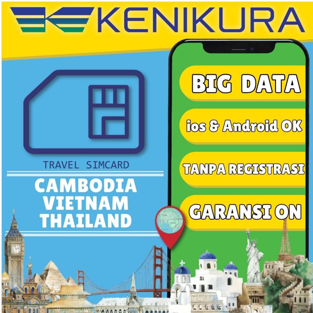 Jual Simcard CAMBODIA VIETNAM THAILAND Singapore Malaysia Indonesia ...