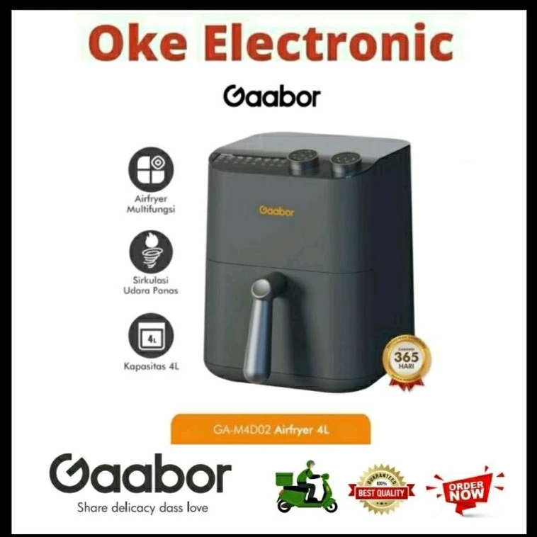 Jual AIR FRYER GAABOR 4 LITER | Shopee Indonesia