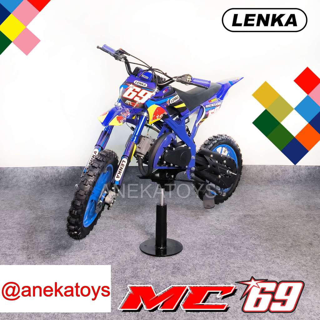Jual Motor Bensin Lenka MC69 Mini Trail Anak Mesin Rumput Tarik 50cc ...
