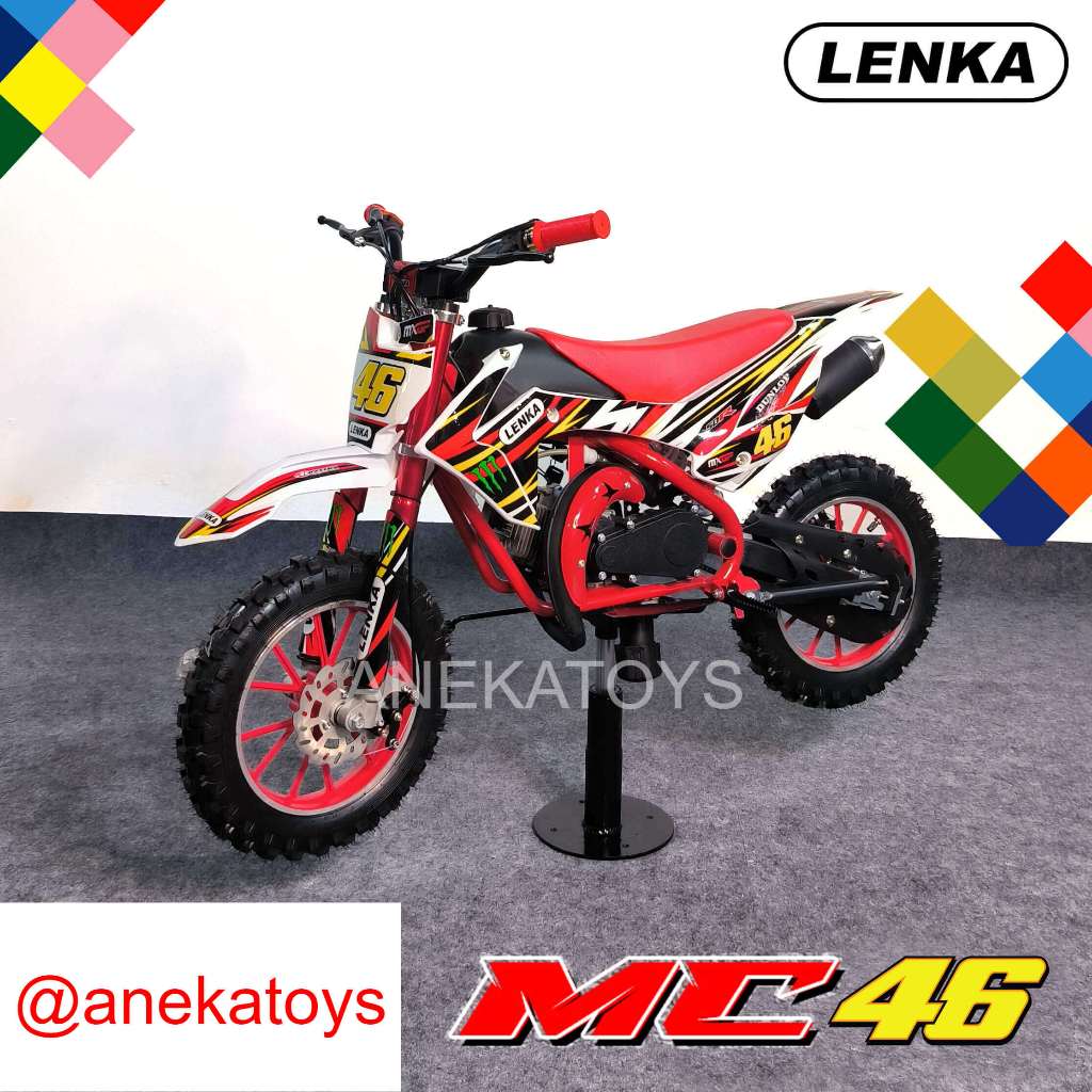 Jual Motor Bensin Lenka MC46 Mini Trail Anak Mesi Rumput 50cc | Shopee ...