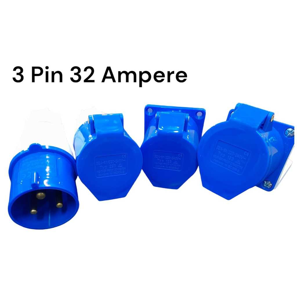 Jual Wan Dao - 1SET (SEPASANG MALE AND FEMALE) 3 Pin 32 A // 3 KAKI 32 ...