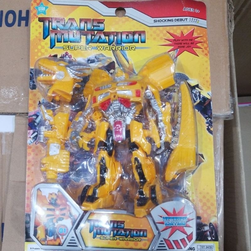 Jual ST2477 Mainan Anak Robot Transformers Trans Mutation Mobil Jadi ...