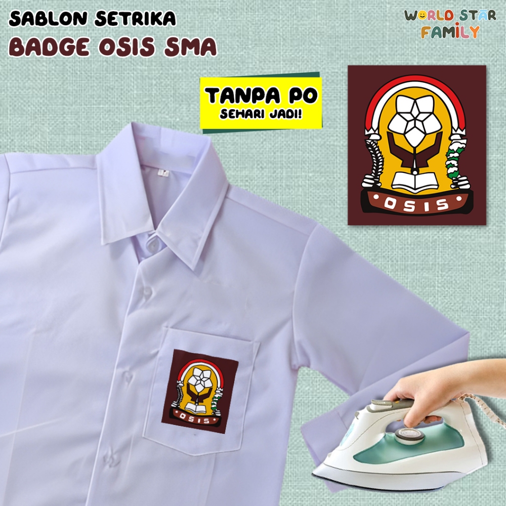 Jual Stiker Kain Sticker Sablon Setrika DTF Logo Emblem Bet Sekolah TK ...
