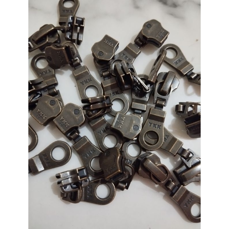 Jual Kepala resleting zipper YKK No.5 atg bakar | Shopee Indonesia