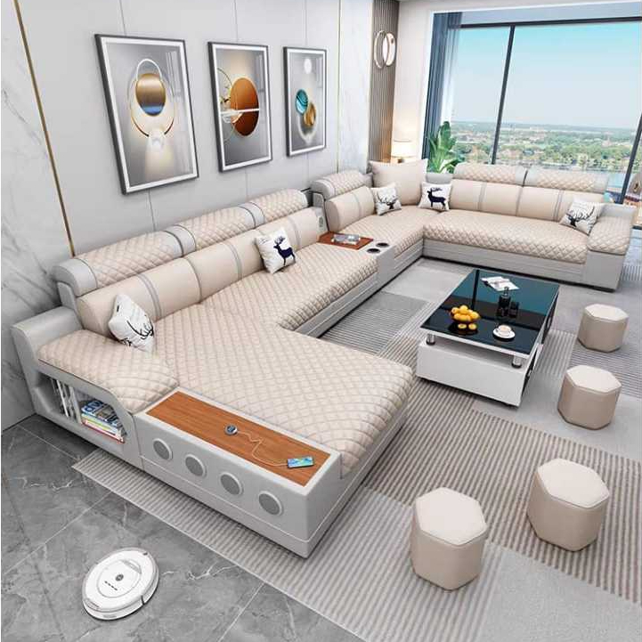 Jual FULL SET SOFA WAFFLE MODERN PREMIUM GRADE LUXURY / SOFA MODERN ...