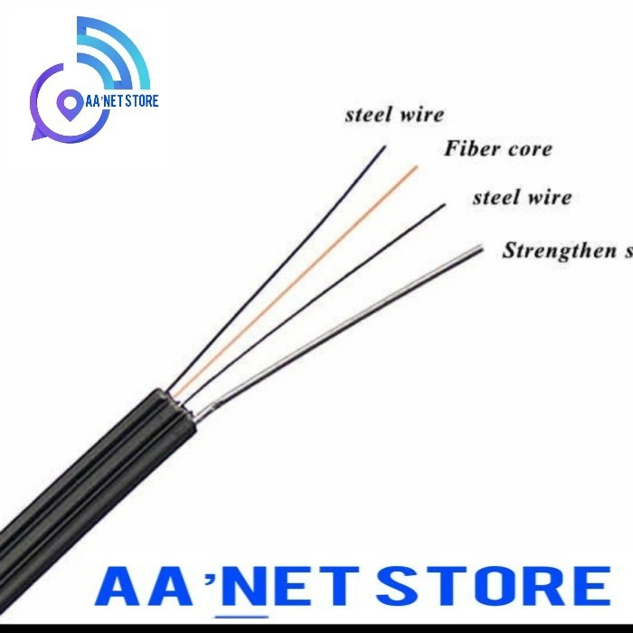 Jual kabel dropcore 1 core singlecore meteran/ kabel FO outdoor 1 core ...