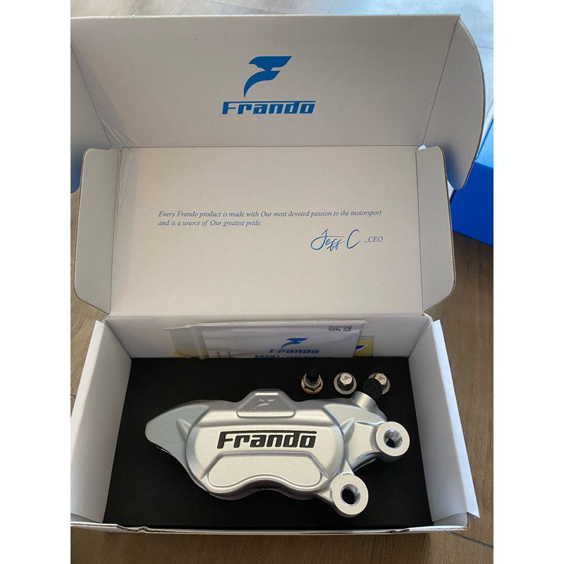 Jual kaliper frando original 4 piston type fcf440 warna silver black ...