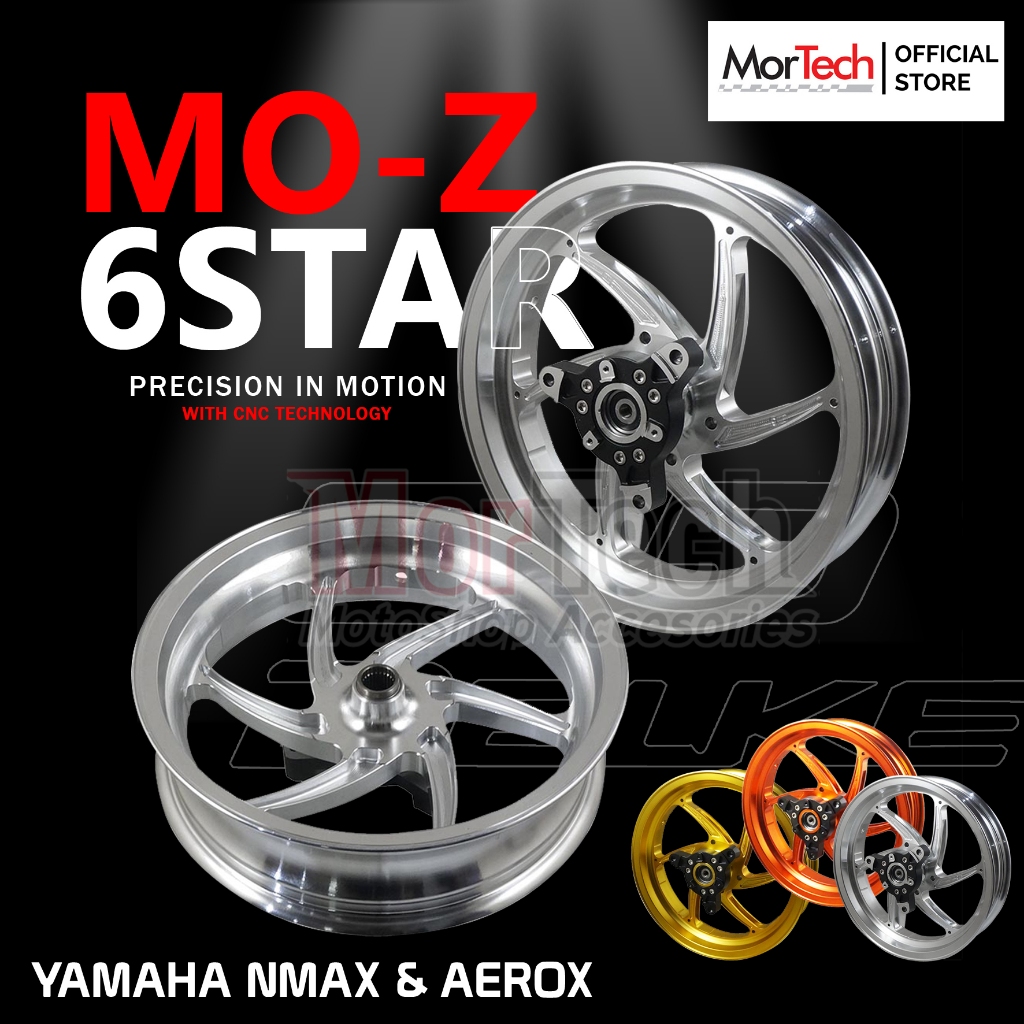 Jual Velg Pelek MOZ MO-Z Six Star B6 DND Delkevic PNP Yamaha Nmax Old 2014-2019 / All New Nmax ...