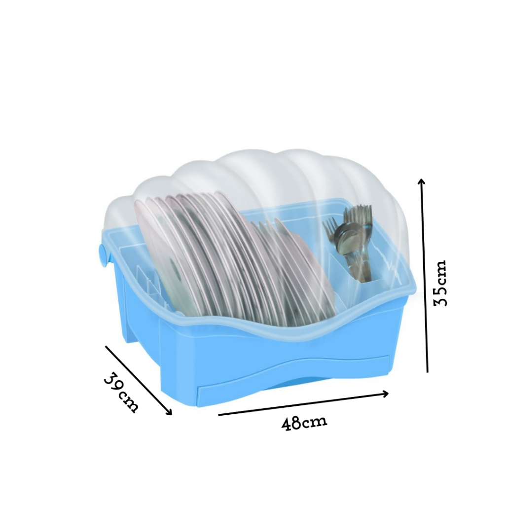 Jual Rovega Rak Piring Plastik Premium Food Grade Dish Rack Shella SDR ...