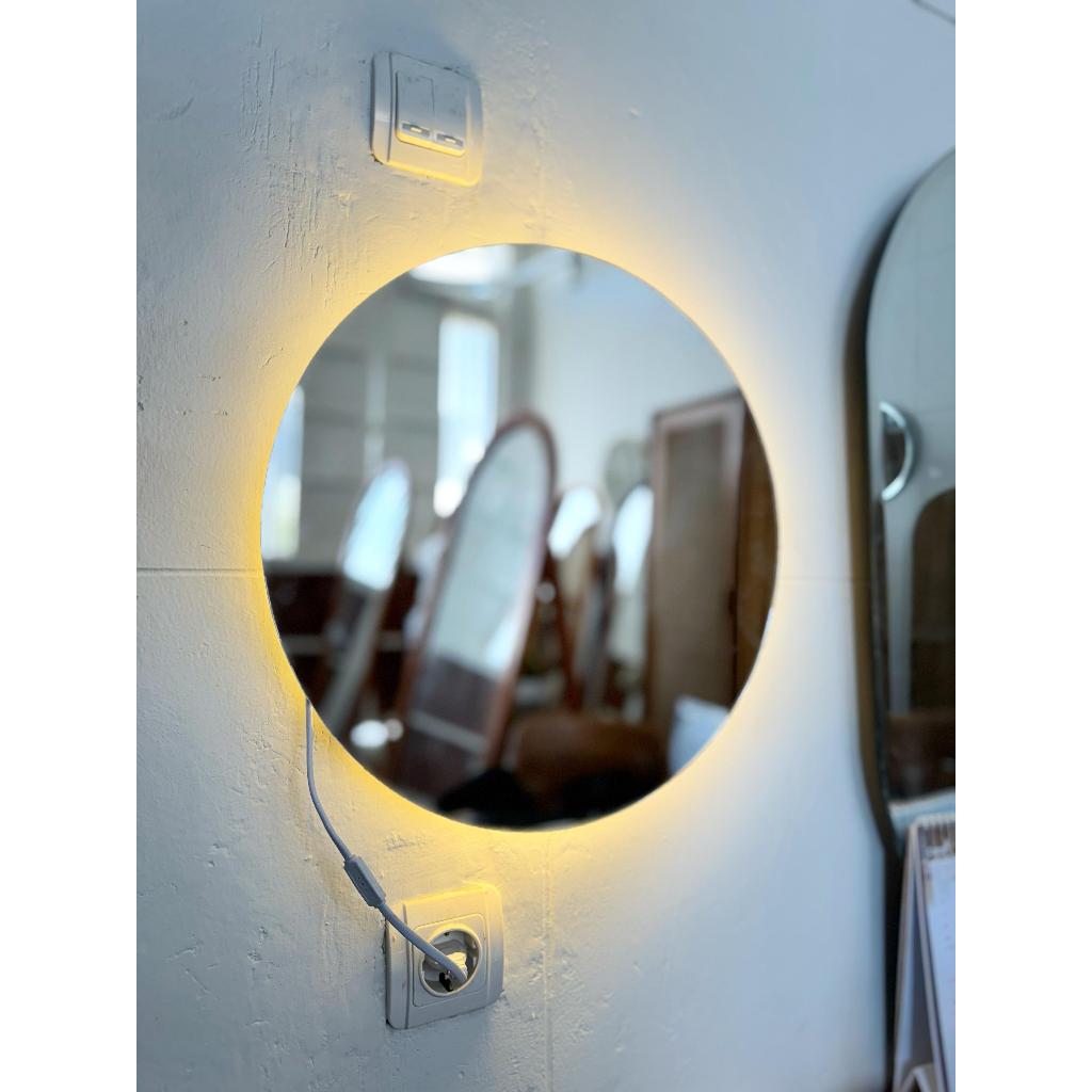 Jual Cermin Dinding Bulat LED Aesthetic Diameter 40cm - Kaca Wastafel ...