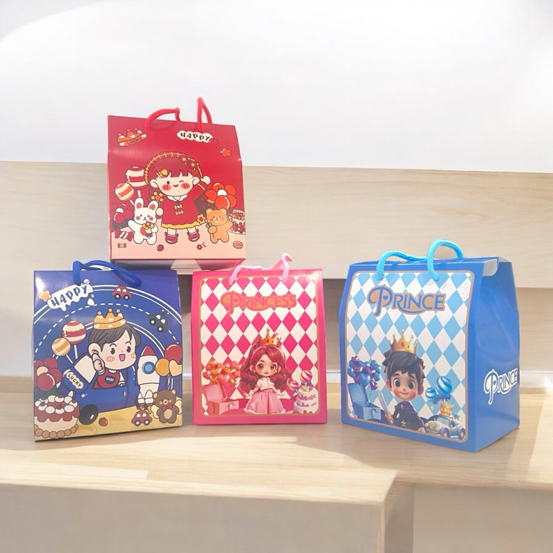 Jual PAPER BAG BOY AND GIRL LUCU / BOX PAPER BAG PRINCE AND PRINCESS ...
