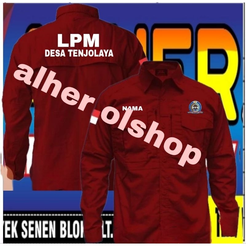 Jual kemeja LPM bordir kemeja tactical LPM baju tactical LPM seragam ...
