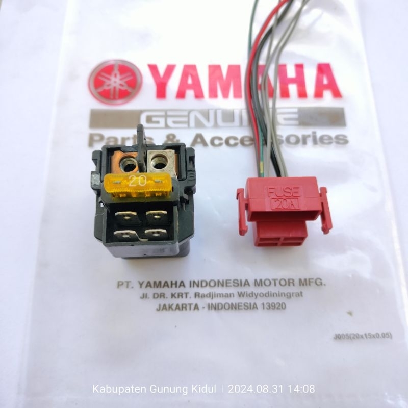 Jual Switch bendik relay stater ( Plus Soket ) Yamaha R25 MT25 Byson FI ...