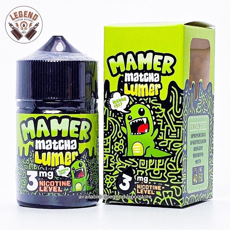 Jual FREEBASE - LIQUID MAMER Matcha Lumer 60ML 3MG 6MG AUTHENTIC ...