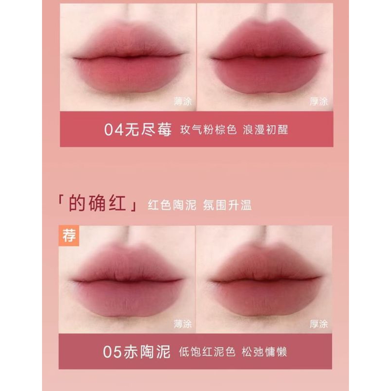 Jual GX1101 GEGE BEAR VELVET LIP TINT MATTE LIP GLAZE LIP MUD | Shopee Indonesia
