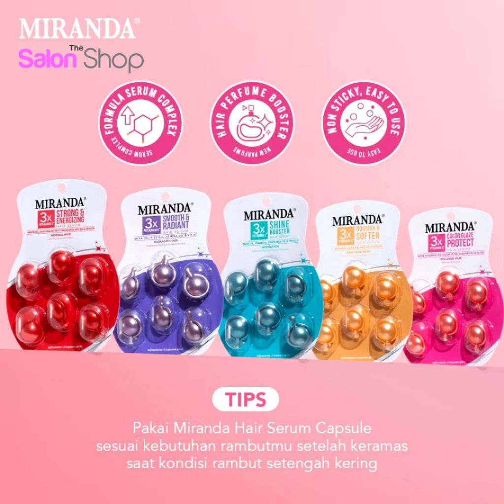 Jual Miranda Hair Serum Capsule | gdlb01 | Shopee Indonesia