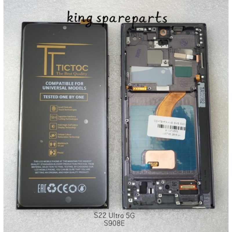 Jual LCD TOUCHSCREEN SAMSUNG GALAXY S22 ULTRA 5G S908 S908E OLED2 PLUS ...