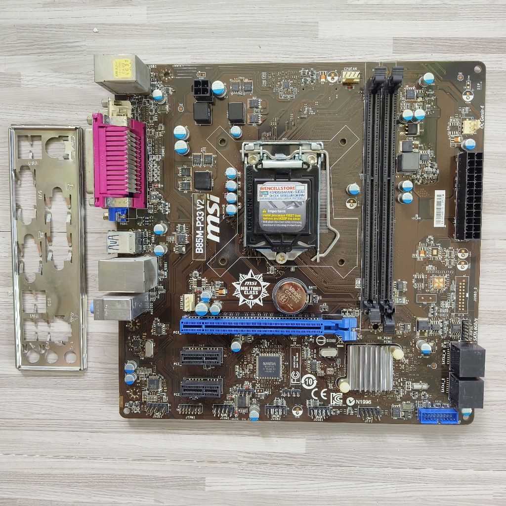 Jual MAINBOARD MSI B85M-P33 V2 LGA 1150 MICRO ATX | Shopee Indonesia