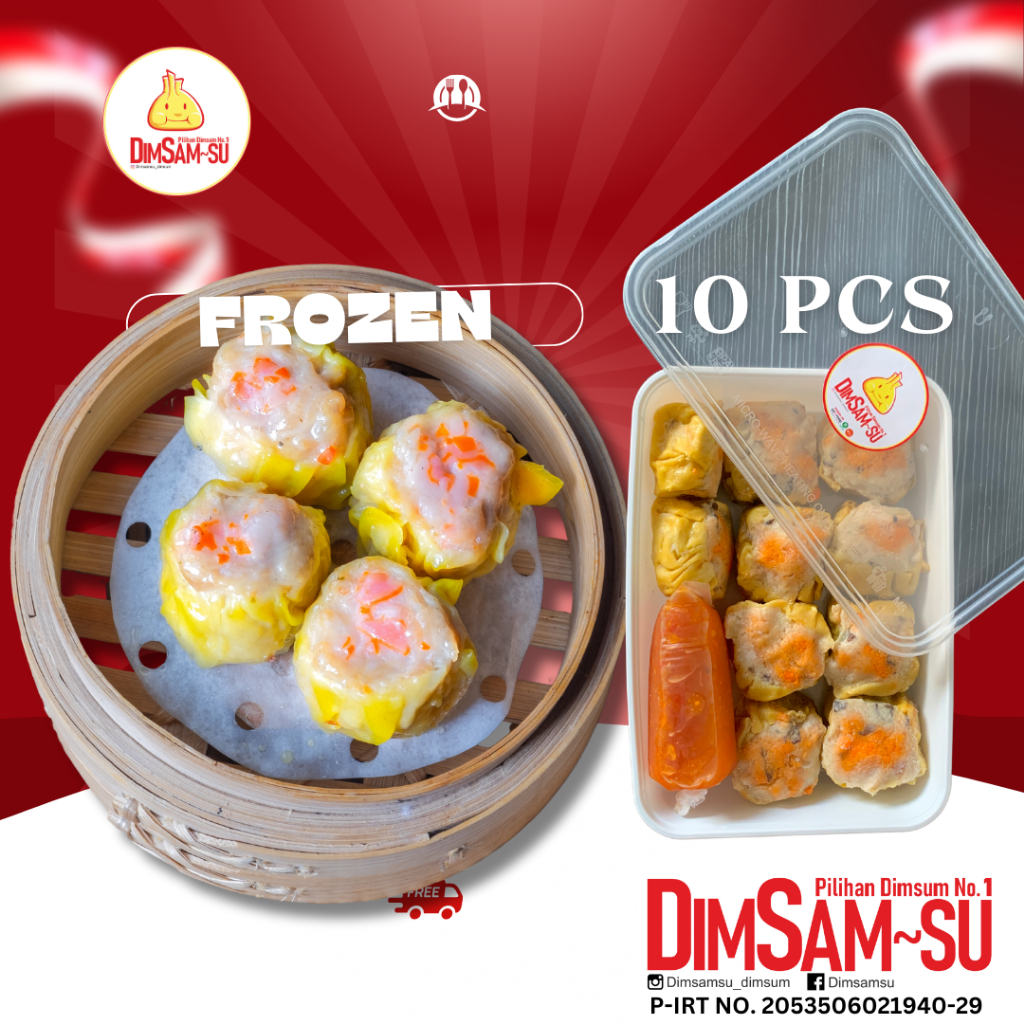 Jual Dimsamsu Dimsum Frozen Food SIOMAY CRAB Premium Enak /Dimsum ...