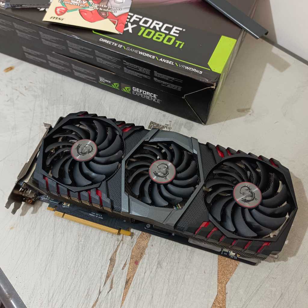 Jual VGA / GPU MSI Geforce GTX 1080Ti Gaming X Trio 11GB GDDR5X ...