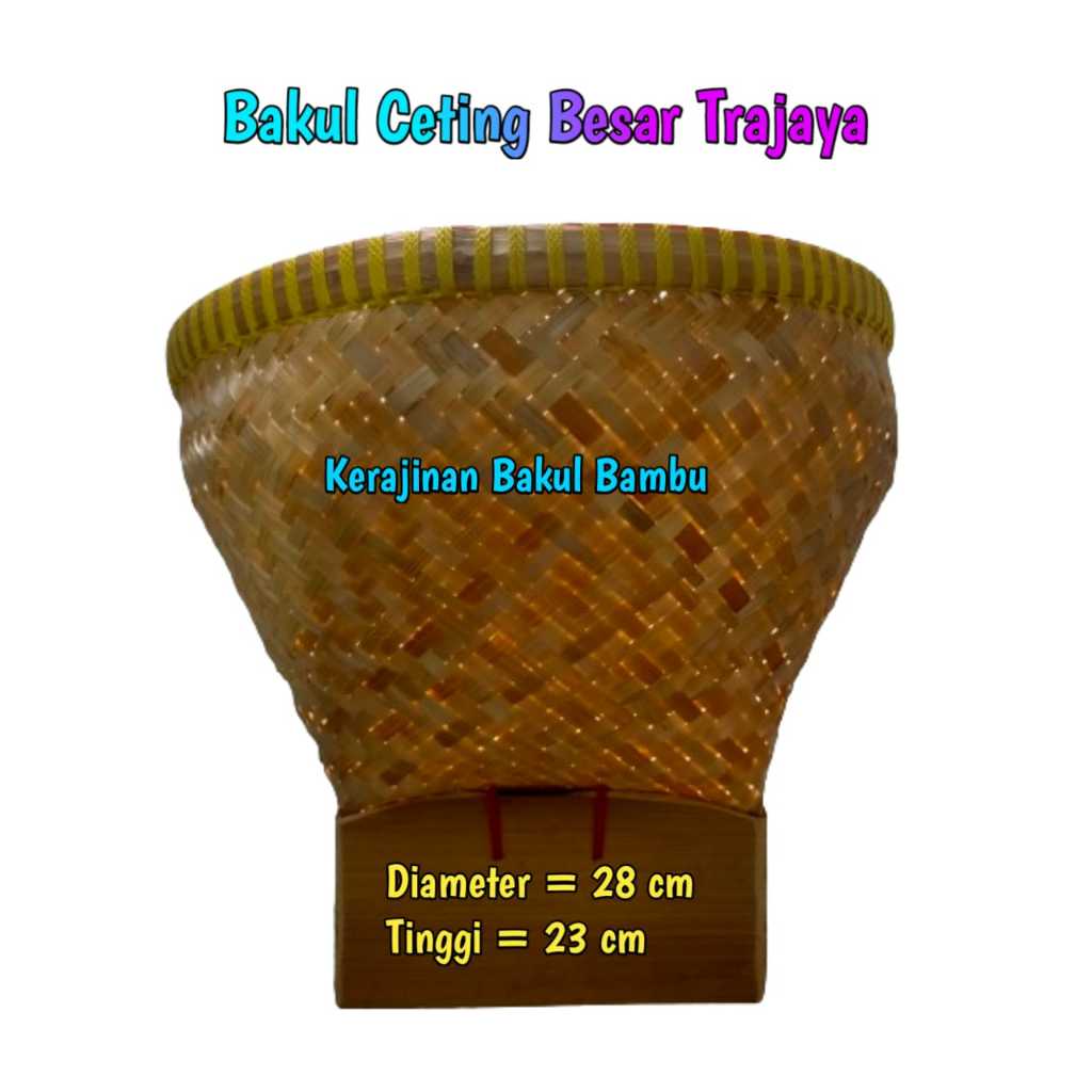 Jual Bakul Bambu CETING BESAR TRAJAYA Bakul aten besar trajaya diameter ...