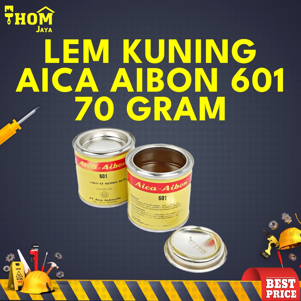 Jual LEM KUNING / LEM SERBAGUNA / LEM KAYU - 70 GRAM - AICA AIBON ...