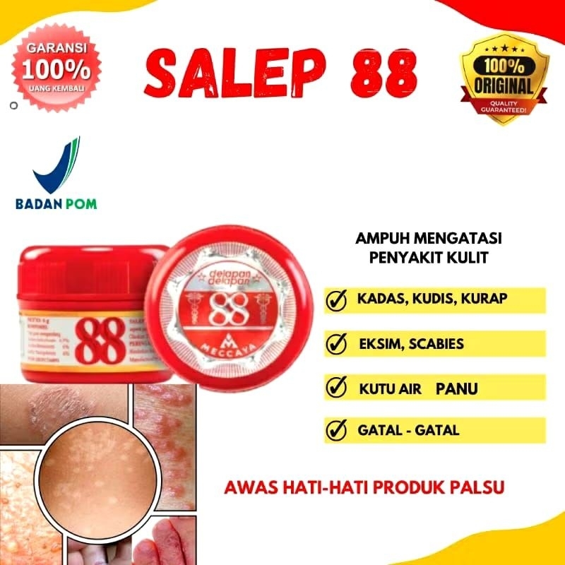 Jual Obat cream krim krem salep 88 salap asli untuk eksim jamur gatal ...