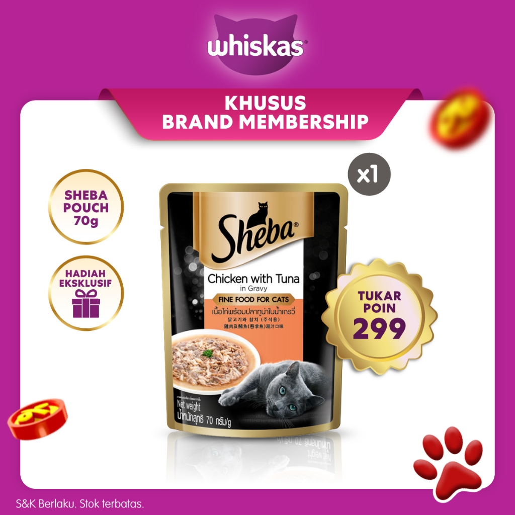Jual [HADIAH KHUSUS MEMBER] Sheba Pouch Makanan Kucing Basah rasa Tuna ...