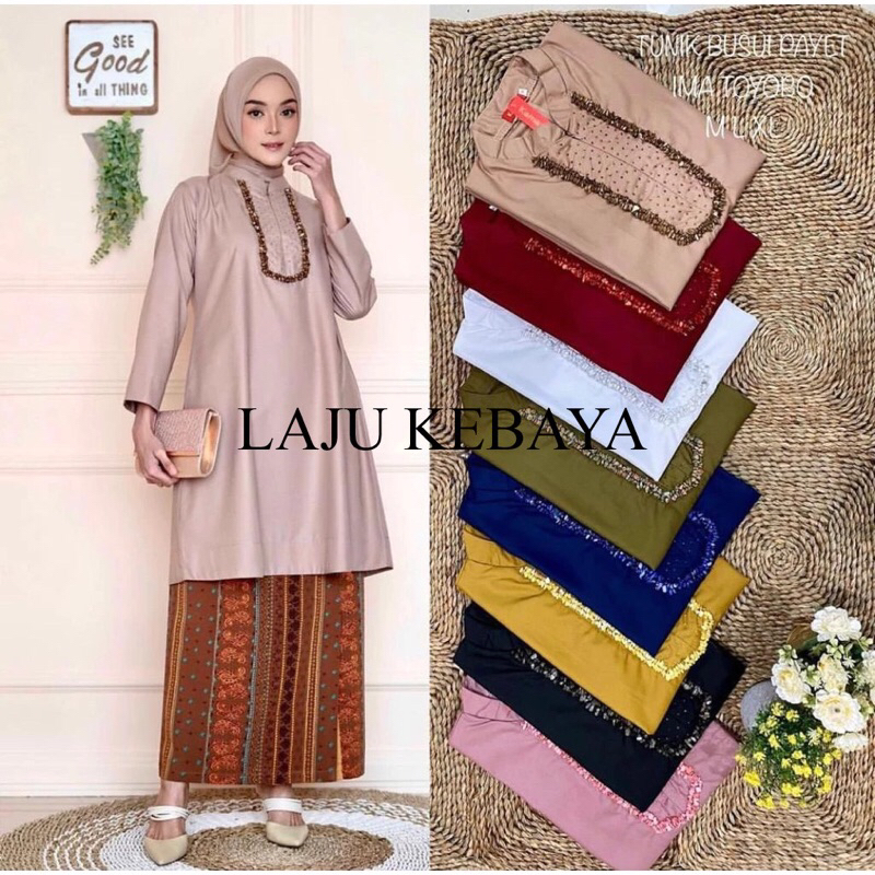Jual LAJU KEBAYA - Kamari Long Tunik / Long Tunik Ima Toyobo / Long ...