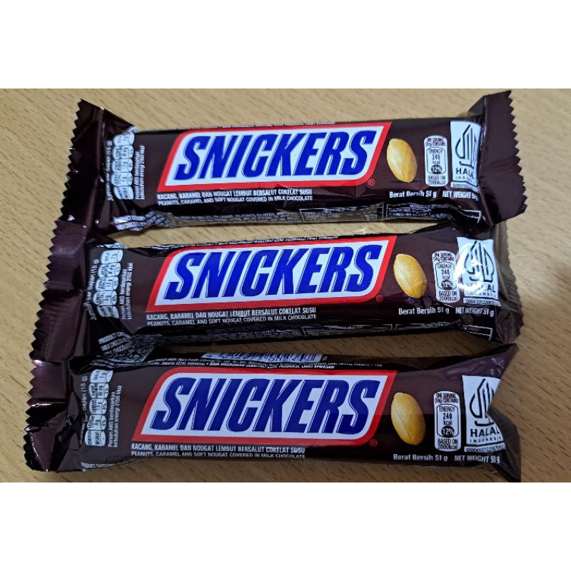 Jual Snickers Peanut Original 35gr & 51gr COKELAT SNICKERS Bar 1 Pcs ...