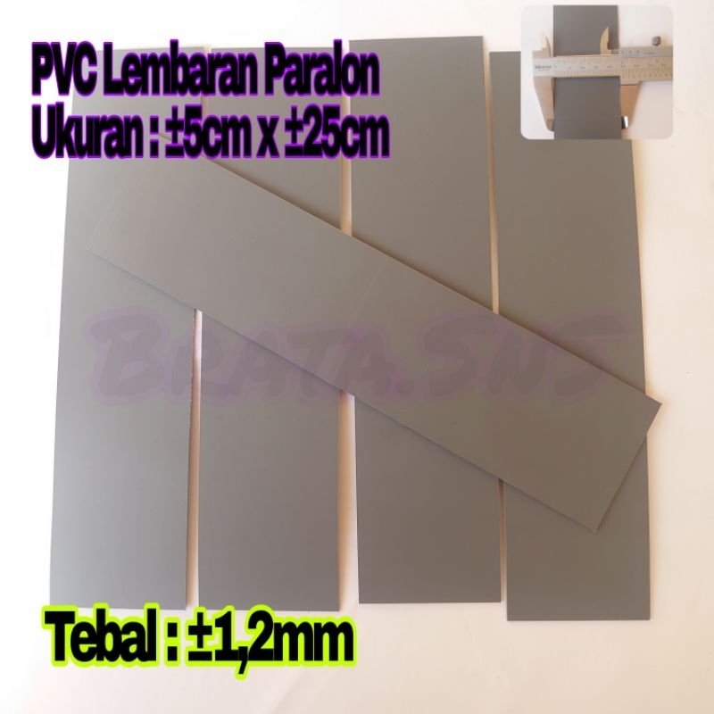 Jual PVC Lembaran Paralon / Ukuran 5cm x 25cm, Tebal : ±1.2mm / Bahan ...