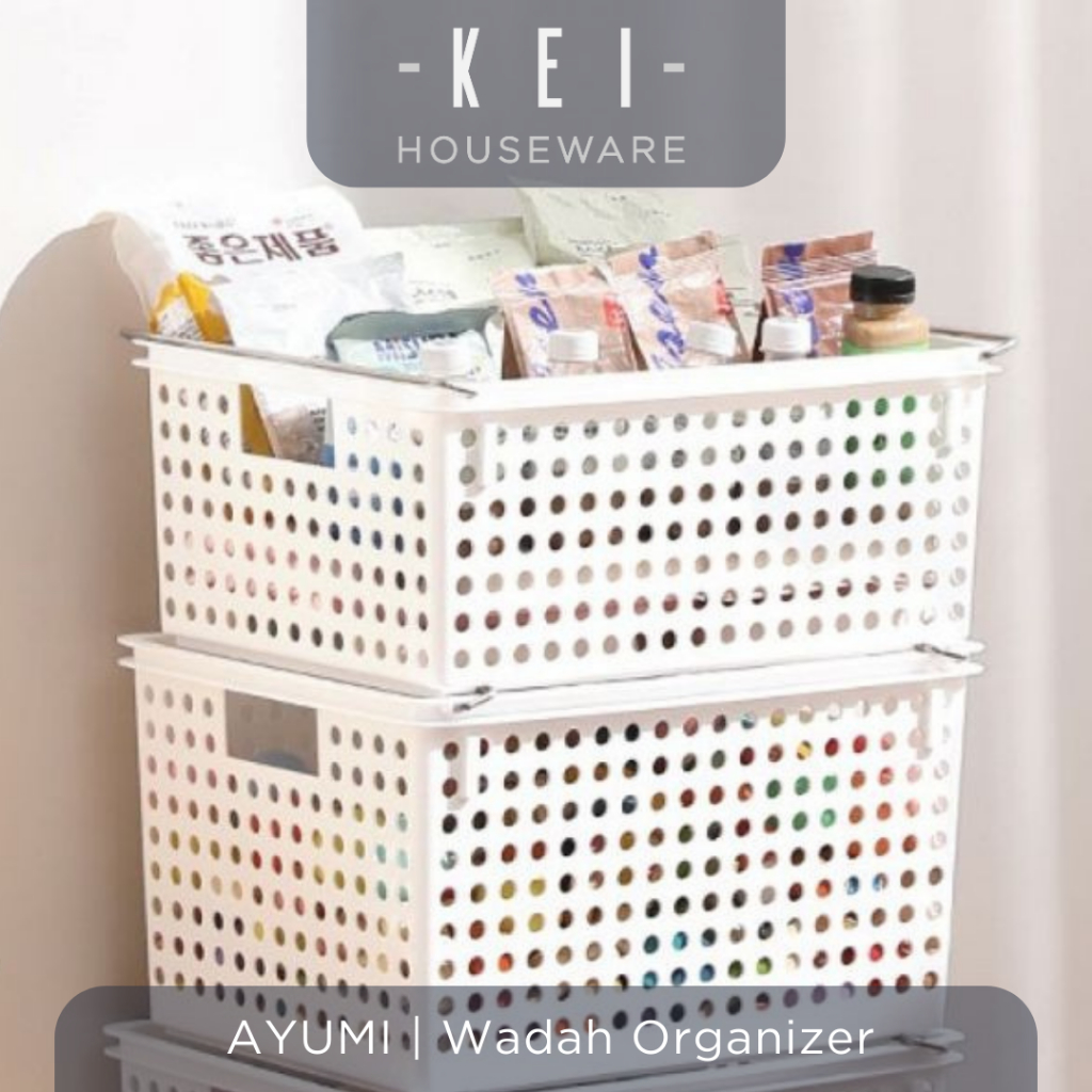 Jual 【KEI】AYUMI Penyimpanan Baju Kotor Plastik Besar Rak Dorong Buku ...