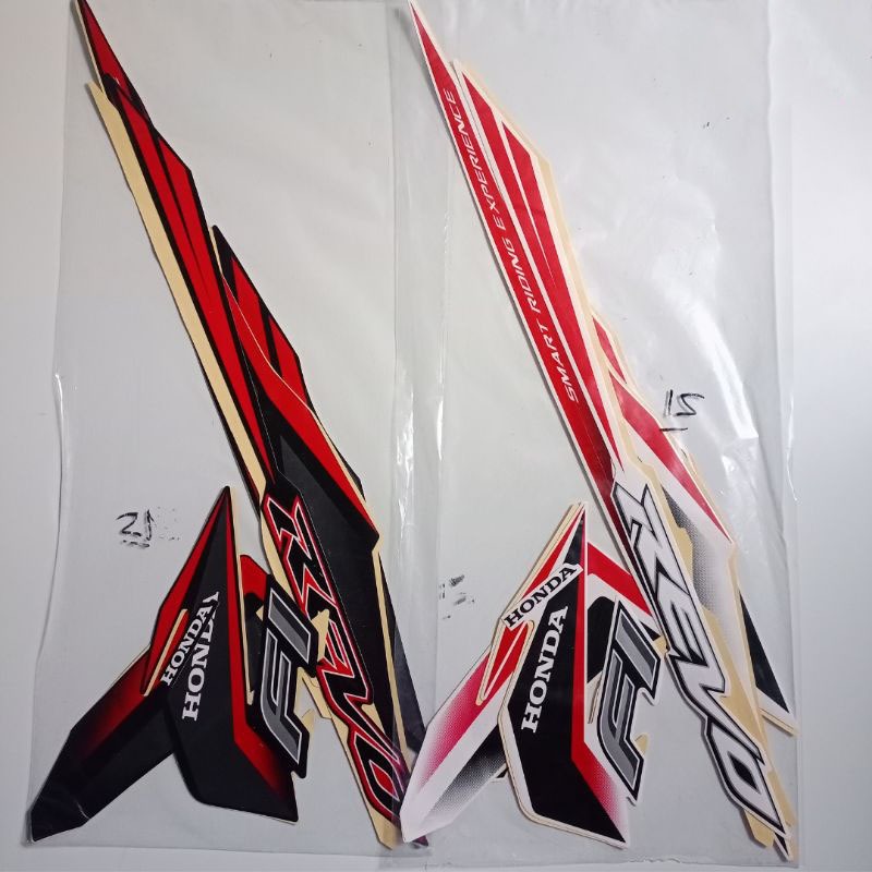 Jual Stiker Sticker Striping Honda Revo FI 2016 List Les Body Motor ...