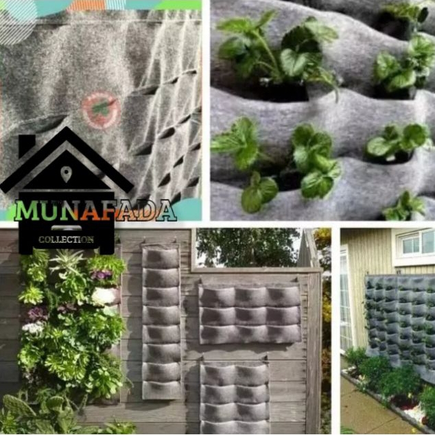 Jual Karpet Geotextile Non Woven Pot Vertical Garden Uk 1M×1M 36 Lubang ...