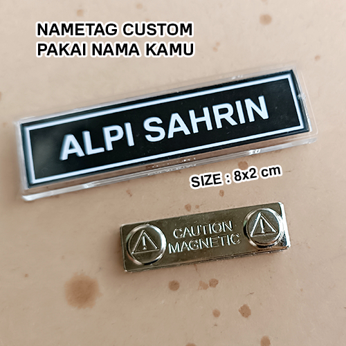 Jual Bed Nama Aklirik Custom Pakai Magnet | Shopee Indonesia