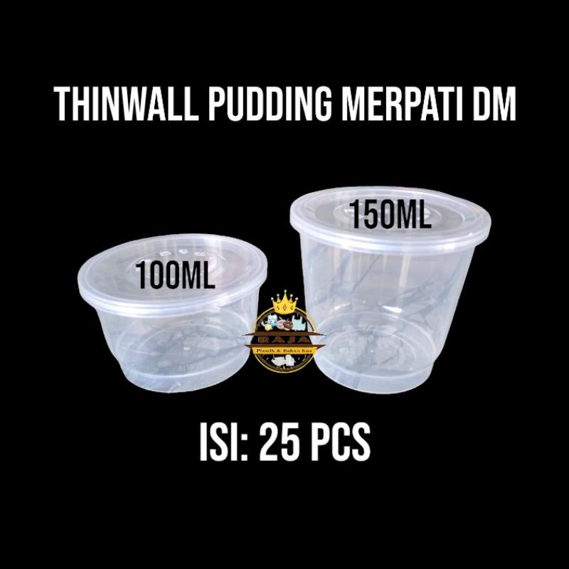 Jual Thinwall Pudding DM LIBRA Merpati / Gelas Pudding / Cup Pudding DM ...