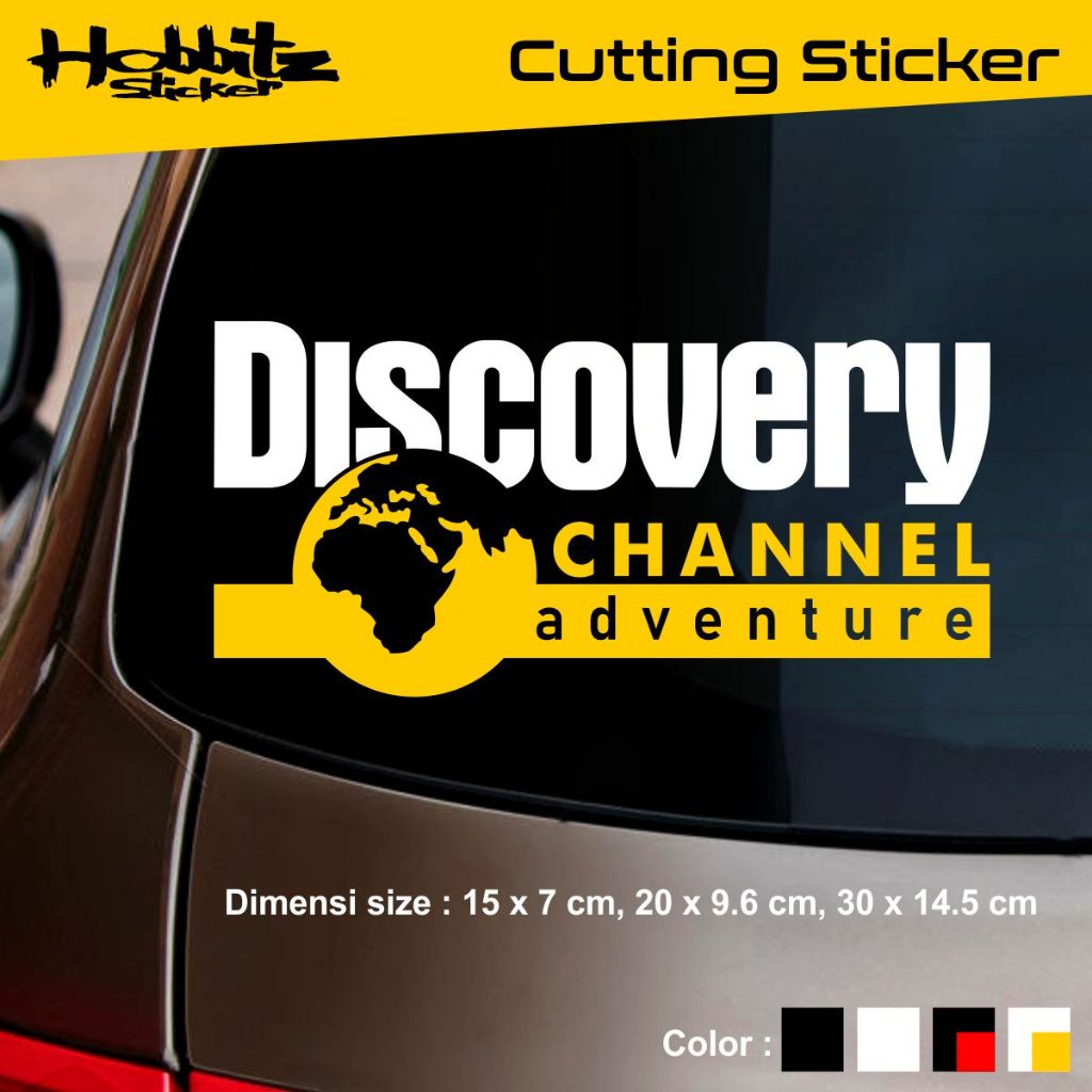 Jual Discovery Channel Adventure Cutting Sticker Dengan Varian Warna ...