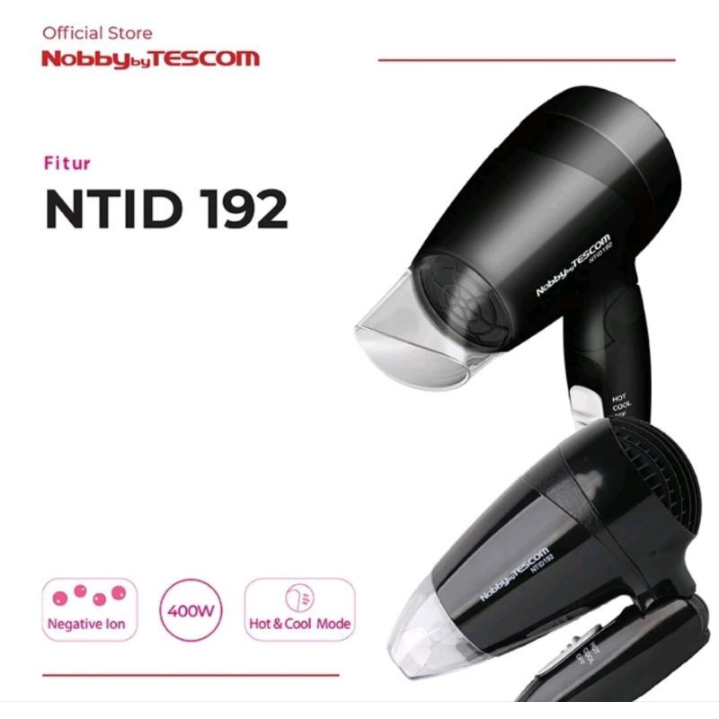 Jual TESCOM IONIC HAIR DRYER NTID192 | Shopee Indonesia