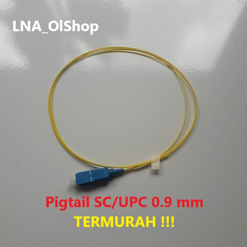Jual TERMURAH!! Pigtail Fiber Optik SC/UPC 0.9mm SM 1 Meter Kabel Fiber ...