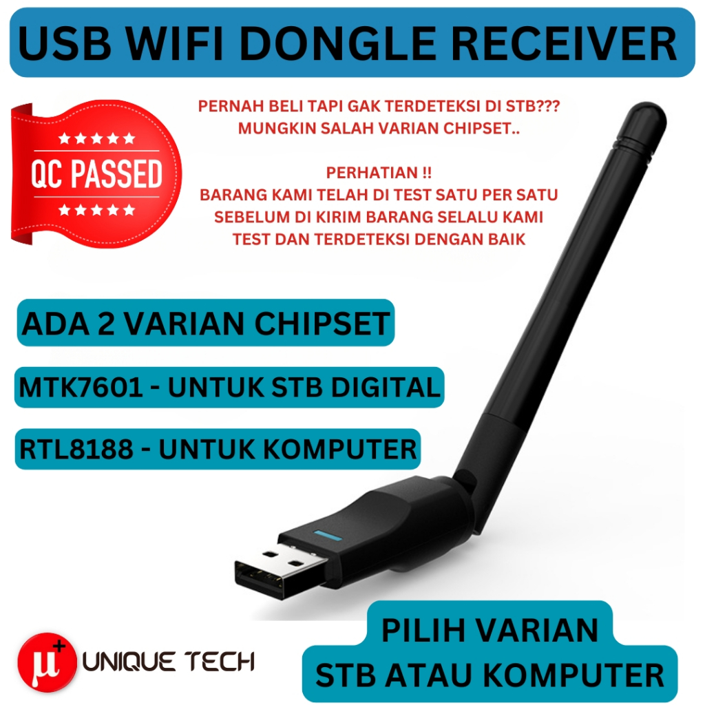 Jual USB WIFI DONGLE STB RECEIVER PARABOLA MT7601 SET TOP BOX MT 7601 ...