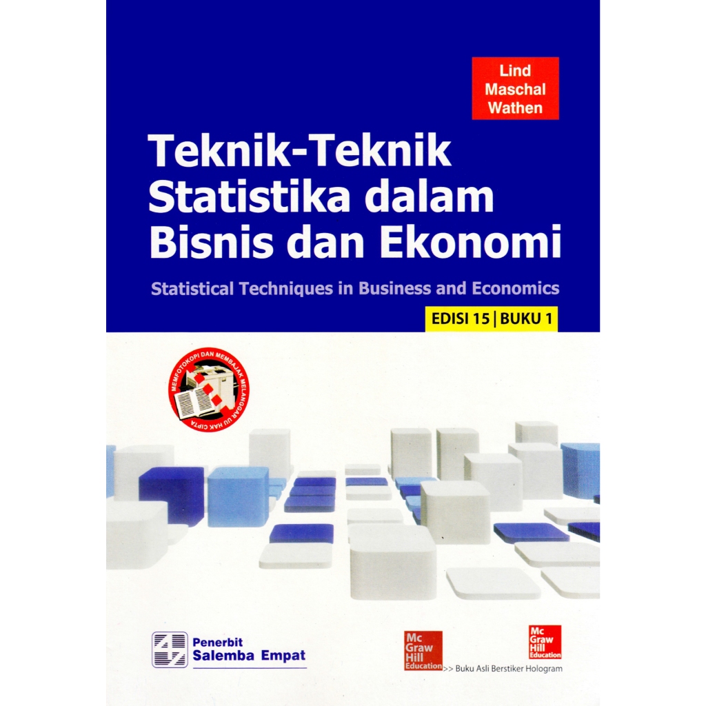 Jual Teknik-Teknik Statistika dalam Bisnis & Ekonomi Edisi 15 Buku 1 by ...
