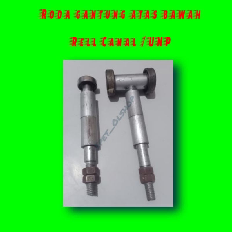 Jual Engsel Roda Gantung pintu besi rel kanal UNP, engsel gantung roda ...