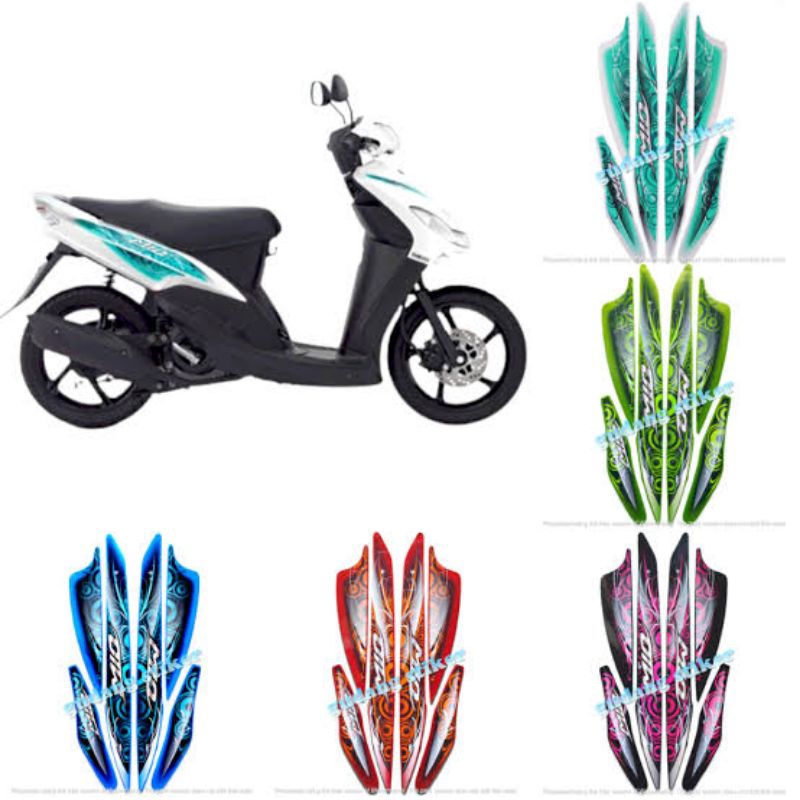 Jual Lis les polet sticker strip stripping stiker setiker motor Yamaha ...