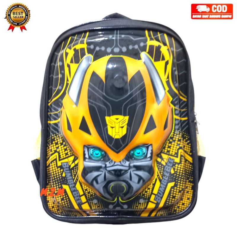 Jual BUMBLEBE TAS ANAK PAUD TK SD 3D ber LED TIMBUL TAS ANAK TAS SEKOLAH ANAK TAS PRIA TAS ...