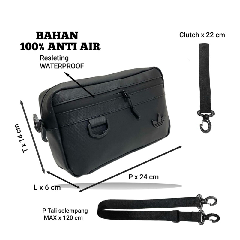 Jual Handbag Pria Tas Selempang Pria Clutch Bag Sling Bag Bahan Anti ...