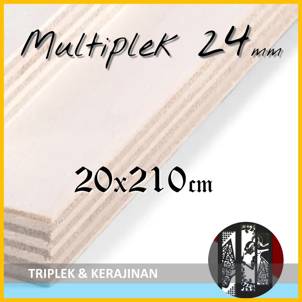 Jual Triplek 24mm 20x210 cm Multiplek MDF Melamin Blokmin Blokboard 24 ...