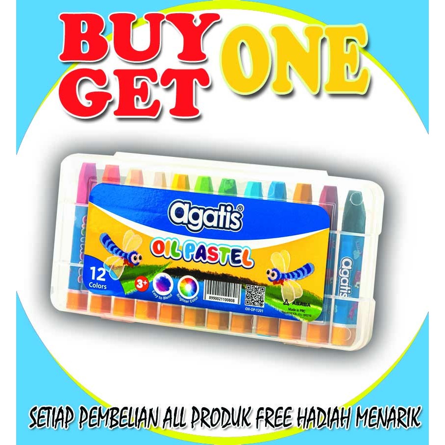 Jual CRAYON AGATIS MURAH ISI 12 WARNA | Shopee Indonesia